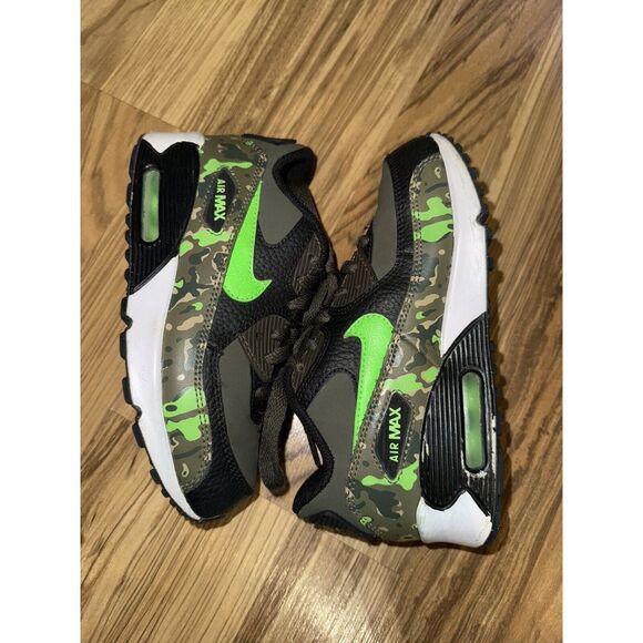 Nike | Shoes | Nike Air Max 9 Little Boys 3c 13 Prem Ltr Black Green ...